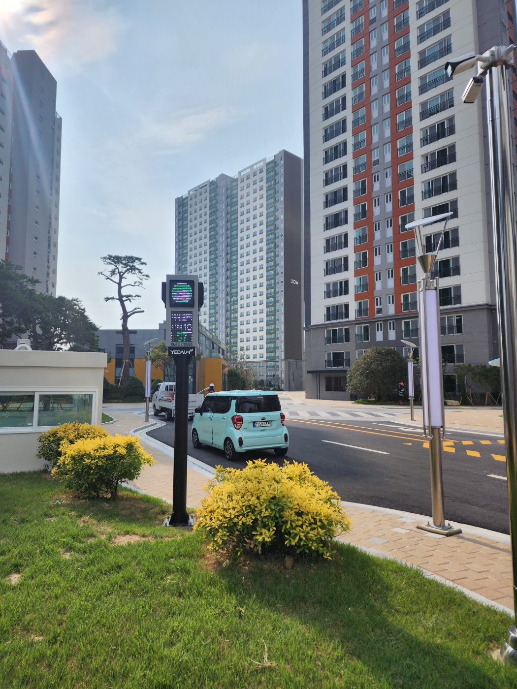 익산 송학동3차 영무예다음 아파트 미세먼지 신호등 설치 Pisolution