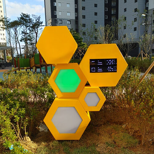 평택뉴비전엘크루 미세먼지 전광판 설치 Pisolution